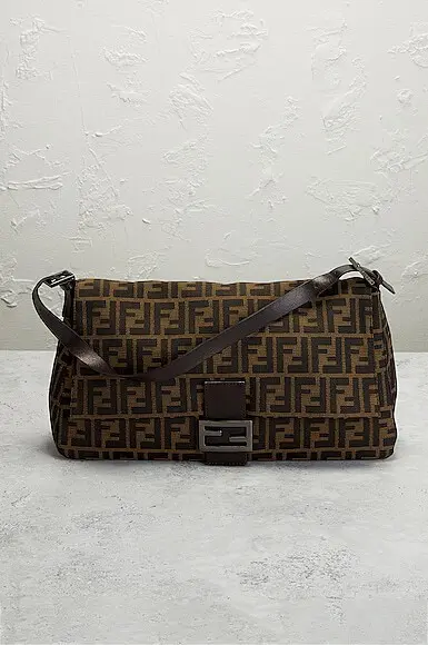 Fendi Zucca Mamma Baguette Shoulder Bag