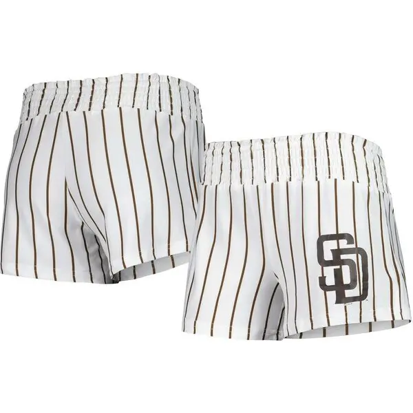CONCEPTS SPORT San Diego Padres Pinstripe Sleep Shorts - White