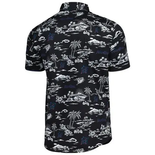Reyn Spooner Miami Marlins Kekai Performance Button-up Shirt
