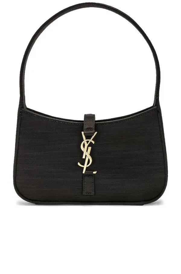 Saint Laurent Mini Le 5 A 7 Tri Metal Bag - Nero