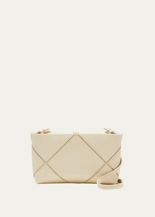 OROTON Patch Leather Zip Crossbody Bag