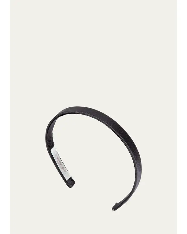 JENNIFER BEHR Lucy Silk Headband - Black