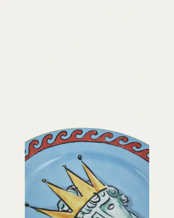 GINORI 1735 Ii Viaggio Di Nettuno Dinner Plate - Blue