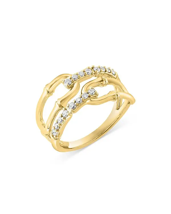 Bloomingdale'S Diamond Link Ring In 14k - Gold