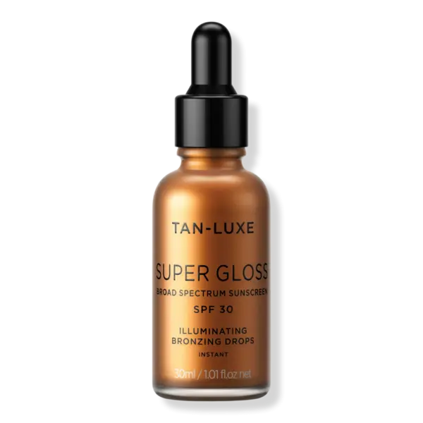 Tan-luxe Super Gloss Instant Bronzing Face Drops With Spf 30 - One-color