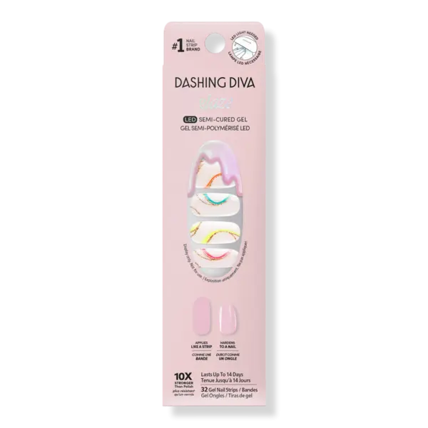 DASHING DIVA Suns Out Swirl Glaze Semi-cured Gel Art - One-color