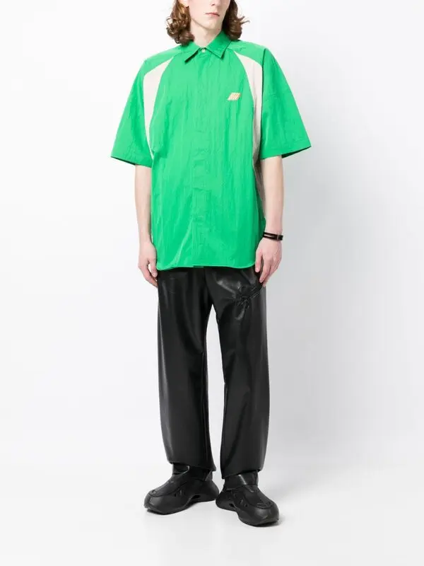 AMBUSH Logo-patch Dolman-sleeve Shirt - Green
