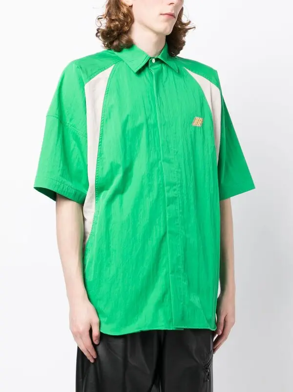 AMBUSH Logo-patch Dolman-sleeve Shirt - Green