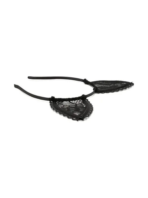 Fleur Du Mal Cat-ears Lace Headband