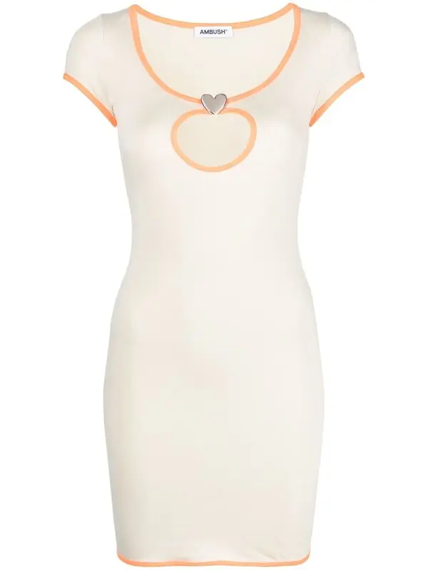 AMBUSH Cut-out Trim-detail Mini Dress