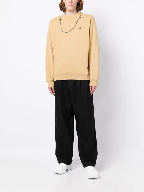 AMBUSH Stopper-detail Cotton Sweatshirt - Brown