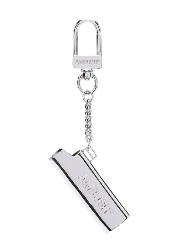 AMBUSH Debossed-logo Lighter Case Key Chain