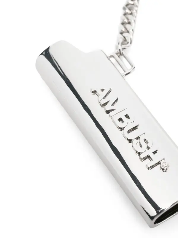 AMBUSH Debossed-logo Lighter Case Key Chain