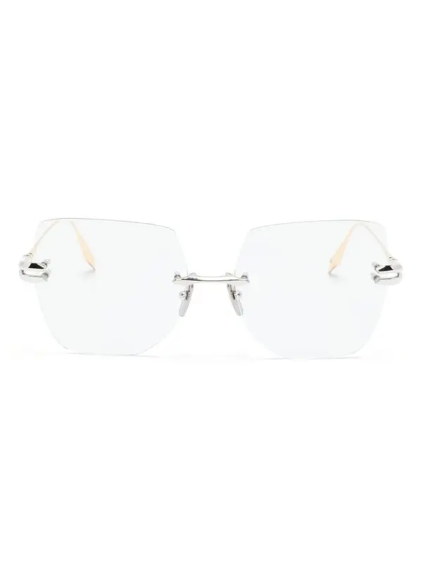 Dita Oversized-frame Optical Glasses - Gold
