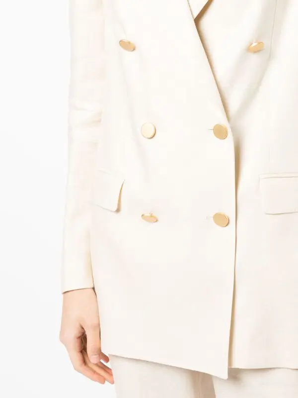 Tagliatore Double-breasted Linen Suit - Neutrals