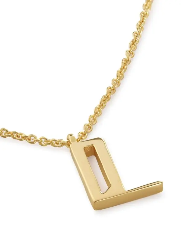 Monica Vinader Alphabet L Pendant Necklace - Gold