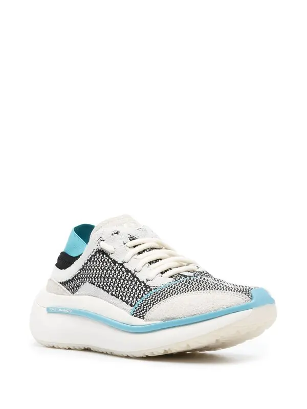 Y3 X Adidas Qisan Knitted Sneakers - Grey