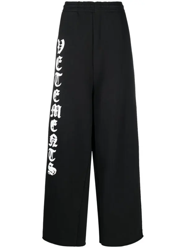 Vetements Logo-print Wide-leg Track Pants