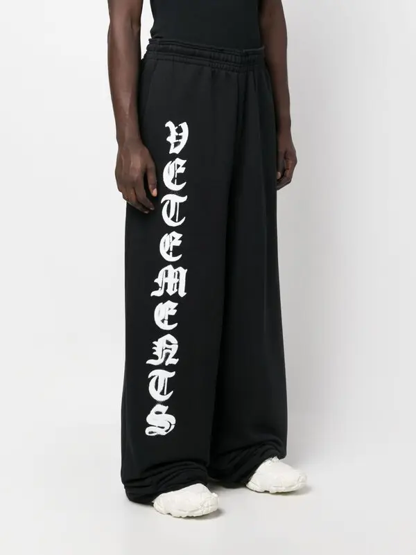 Vetements Logo-print Wide-leg Track Pants