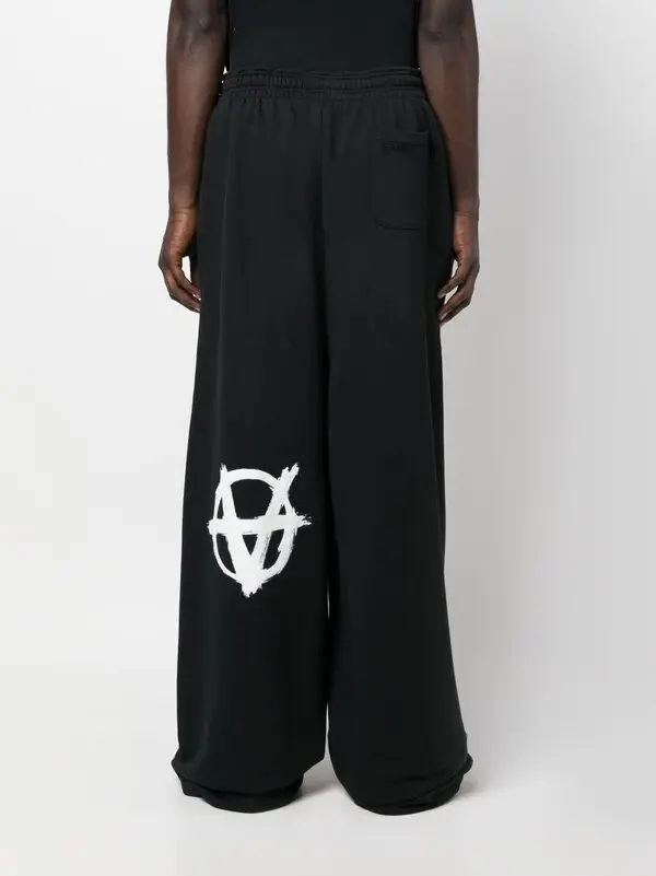 Vetements Logo-print Wide-leg Track Pants