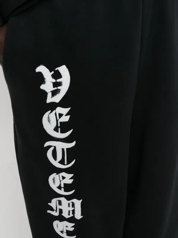 Vetements Logo-print Wide-leg Track Pants