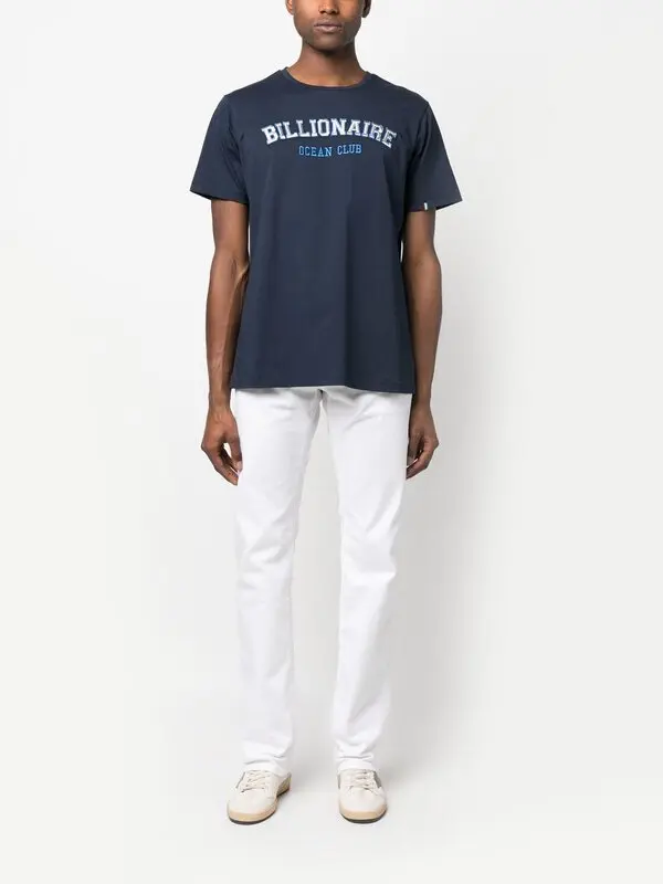 BILLIONAIRE Mid-rise Straight Leg Jeans - White