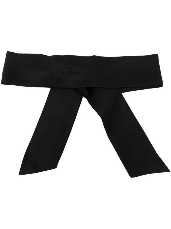 Fleur Du Mal Silk Blindfold - Black