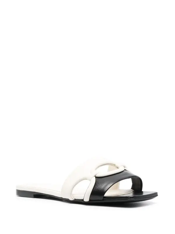 Valentino Garavani Chain 1967 Leather Flat Sandals