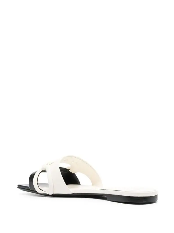 Valentino Garavani Chain 1967 Leather Flat Sandals