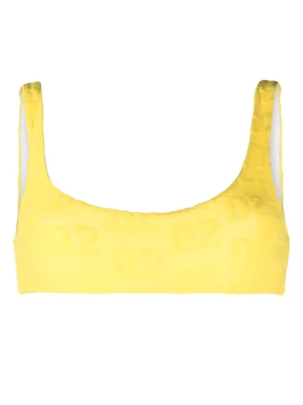 Dsquared2 Flocked-logo Bikini Top