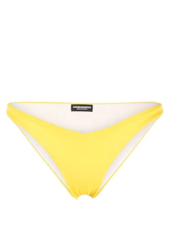 Dsquared2 Logo-print Bikini Bottom - Yellow