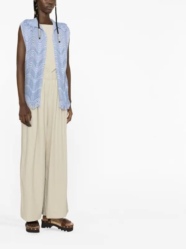 GENNY Fringe-detail Knitted Vest
