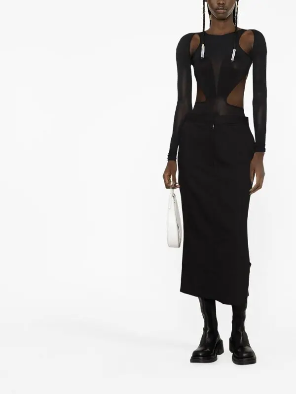 Alexander McQueen Slashed Corset Cut-out Bodysuit