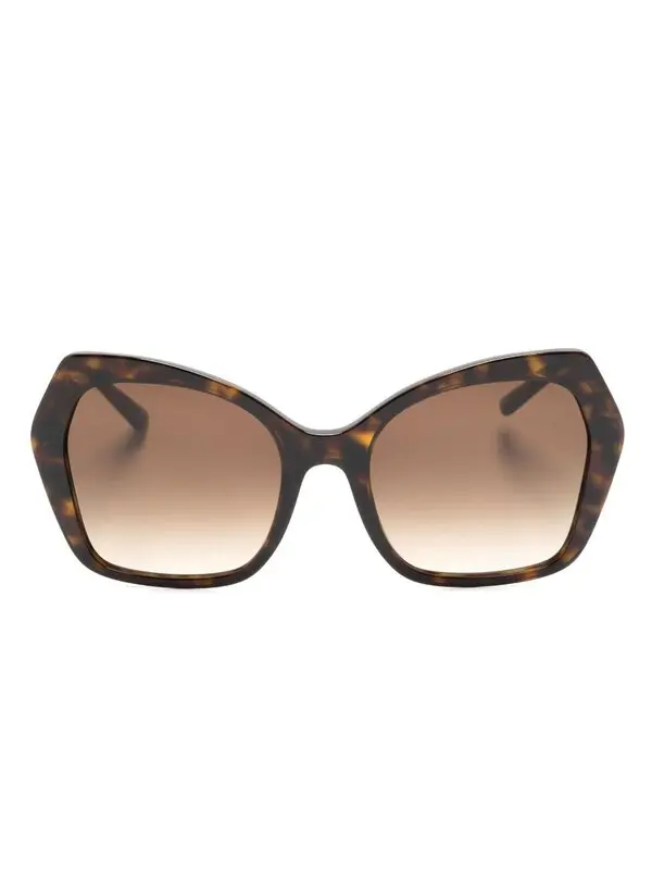 Dolce & Gabbana Sicilian Taste Oversized Sunglasses - Brown