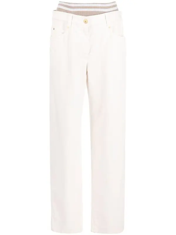 Brunello Cucinelli Mid-rise Wide-leg Trousers - Neutrals