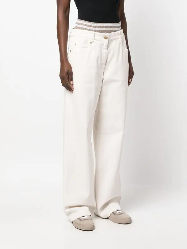 Brunello Cucinelli Mid-rise Wide-leg Trousers