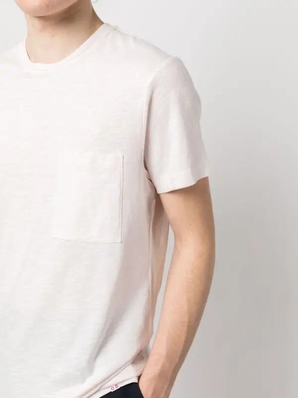 Orlebar Brown Chest-pocket Cotton T-shirt - Pink