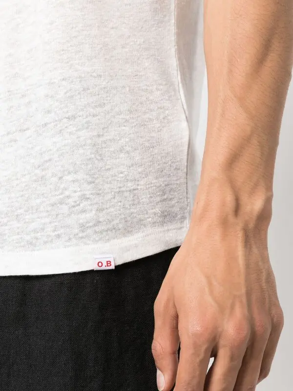 Orlebar Brown Crew-neck Linen T-shirt - White