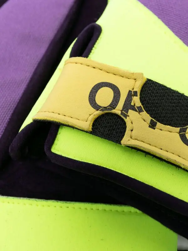Off-White Logo-print Touch-strap Gloves