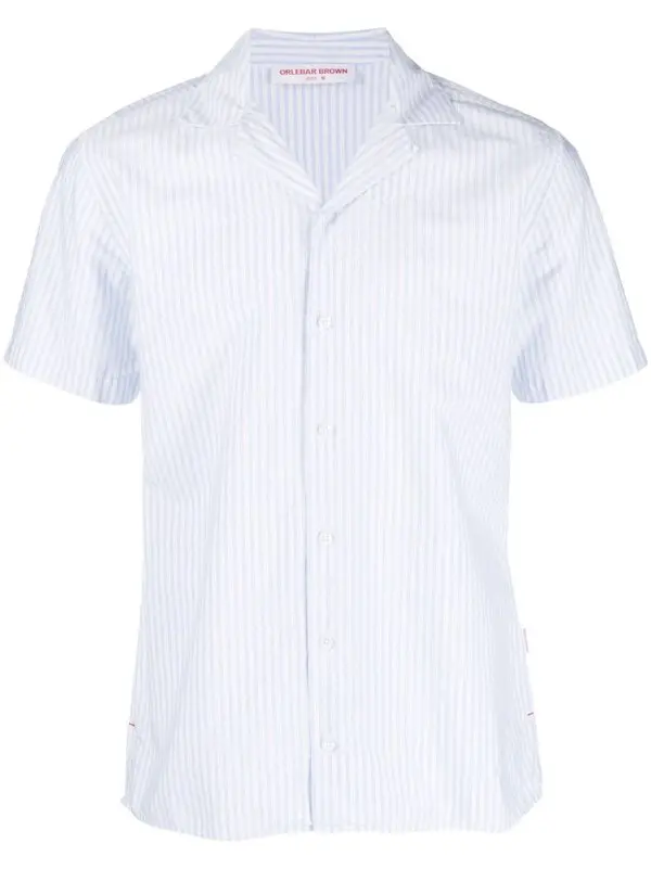 Orlebar Brown Travis Striped Short-sleeve Shirt