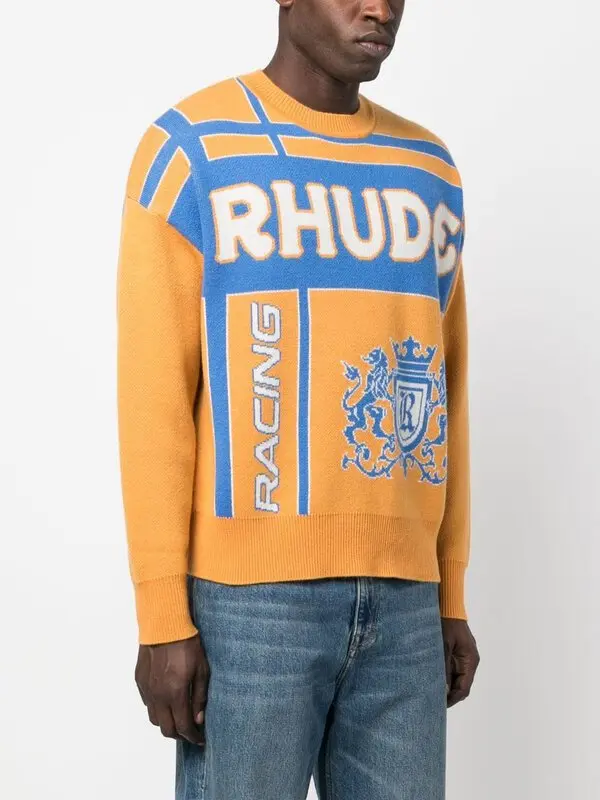 Rhude Palm Jacquard Crew Neck Jumper