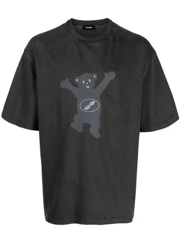 We11Done Graphic-print Cotton T-shirt - Grey