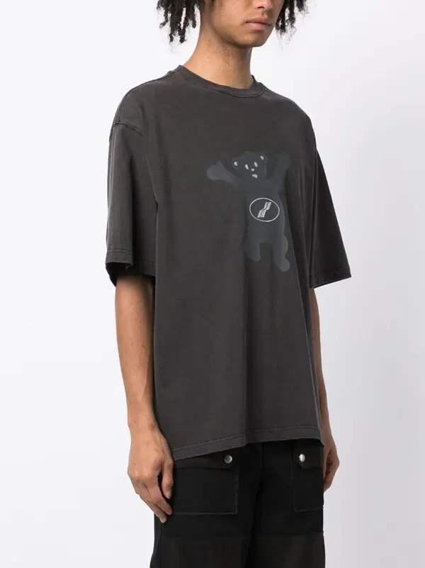 We11Done Graphic-print Cotton T-shirt - Grey