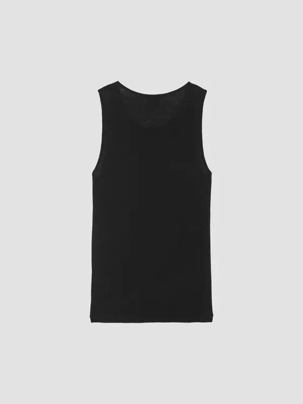 Saint Laurent Cassandre Tank Top - Black