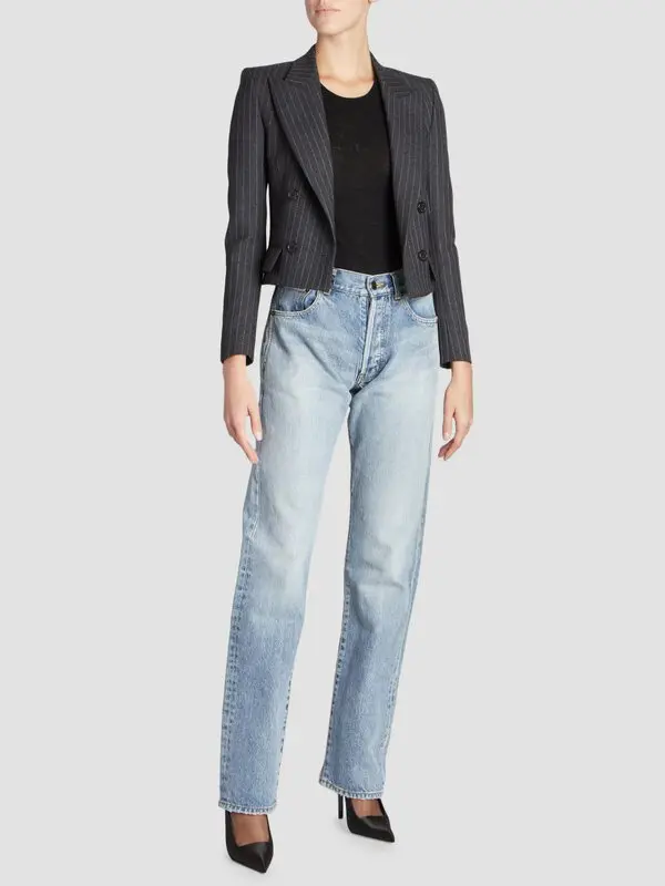 Saint Laurent Cassandre Tank Top - Black