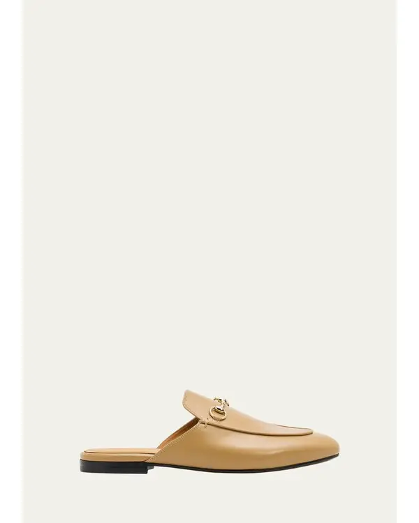 Gucci Princetown Leather Mules - Camel