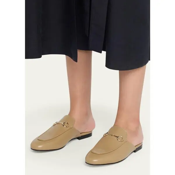 Gucci Princetown Leather Mules - Camel