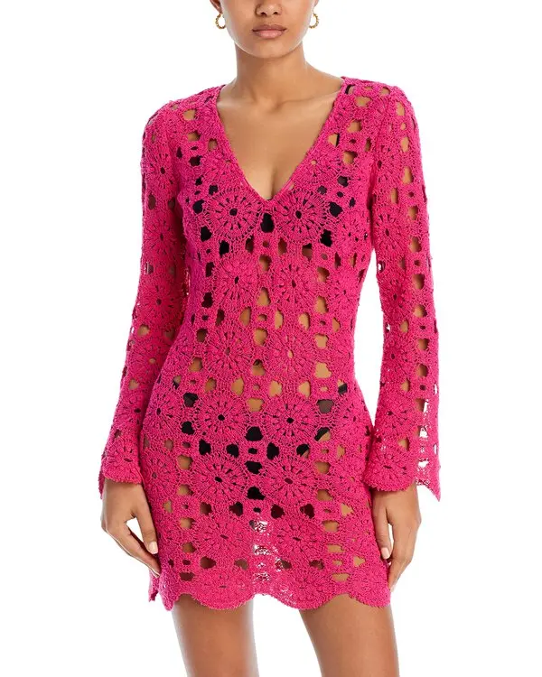 Aqua Swim Crochet Cover Up Dress Exclusive