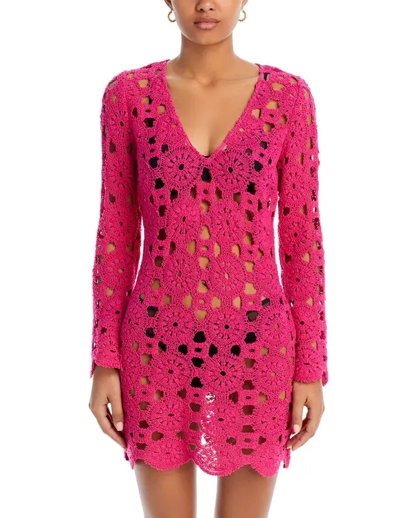 Aqua Swim Crochet Cover Up Dress Exclusive