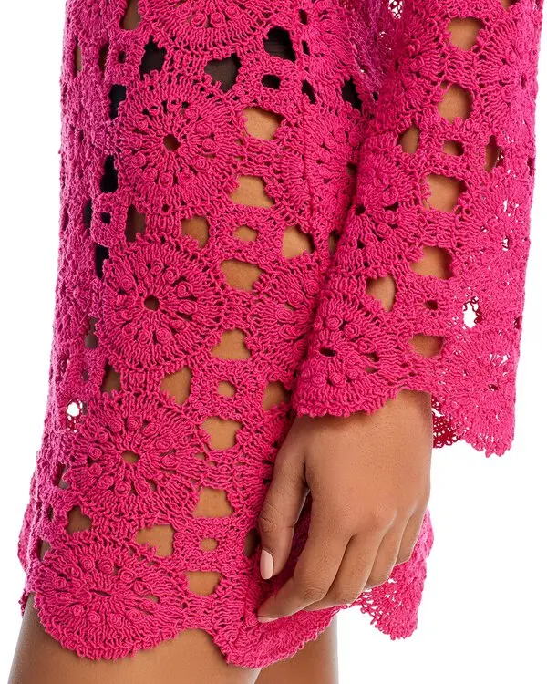 Aqua Swim Crochet Cover Up Dress Exclusive